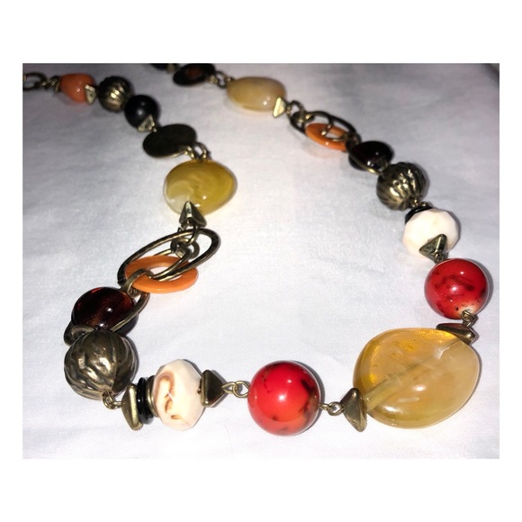 Ruby Rd. | Jewelry | Vintage Gold Tone Long Bead Necklace | Poshmark